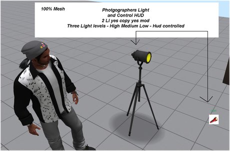 Second Life Marketplace - photographers light and hud - studio light ...