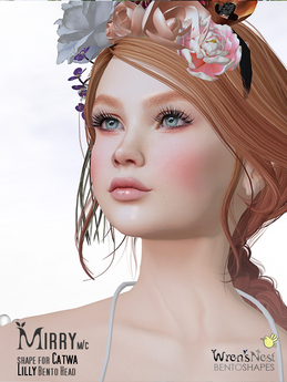 Second Life Marketplace - { wren's nest } Mirry Shape for Catwa Lilly ...