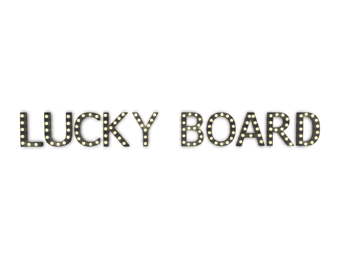 Second Life Marketplace - [Px] "LUCKY BOARDS" Illuminated Light Bulbs Sign
