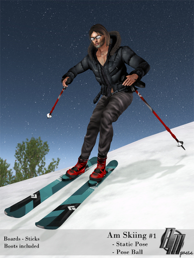 Second Life Marketplace - Am Pose Skiing #1