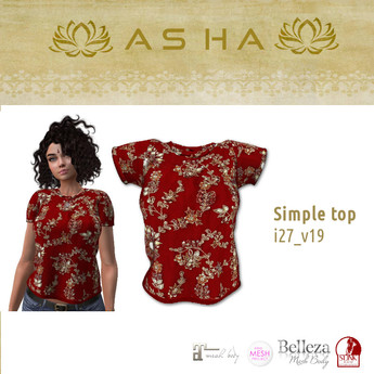 Second Life Marketplace - [asha] Simple-top - i27v19
