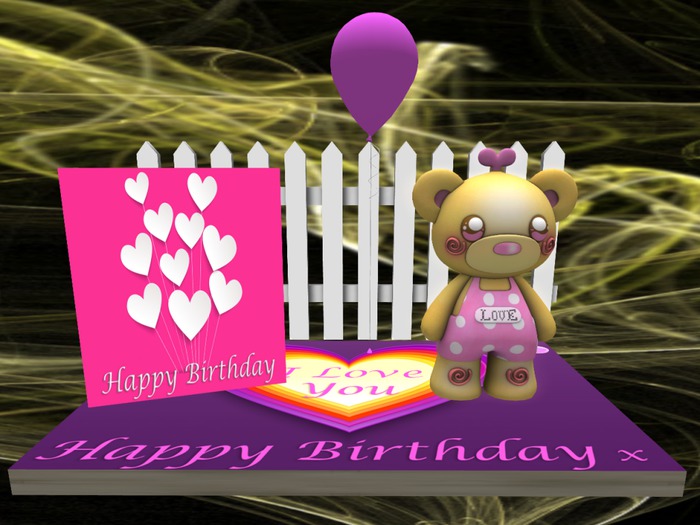 Second Life Marketplace - Happy Birthday Card V30