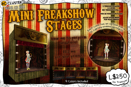 Second Life Marketplace - -RC- Mini Freakshow Stages