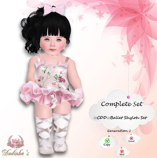 Second Life Marketplace - ::::CDD Ballet Shyloh Set- INFANT BOXED