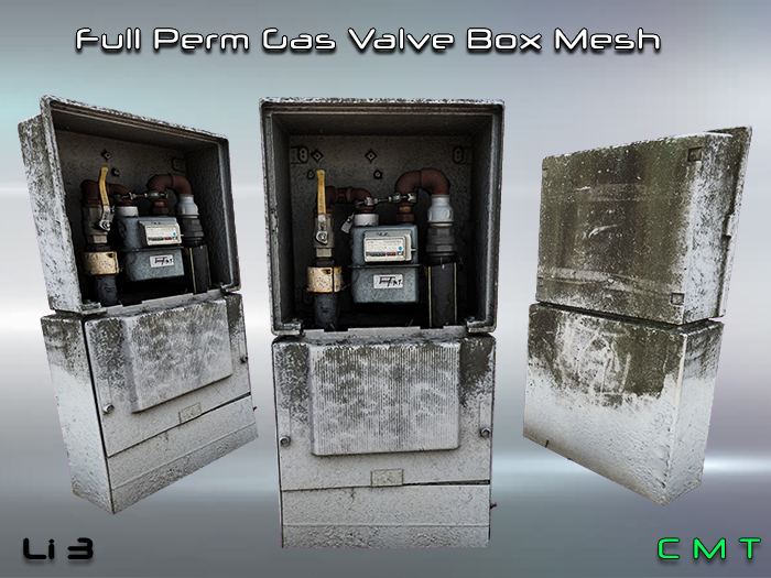 Second Life Marketplace - Full Perm Main Valve Box HQ Mesh