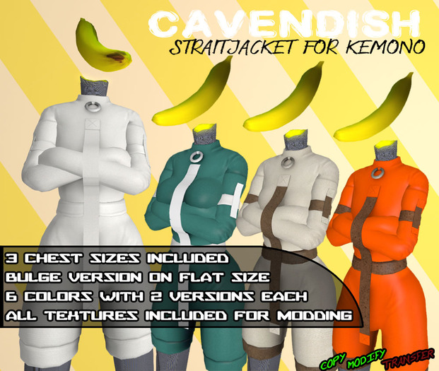 Second Life Marketplace - Cavendish! Straitjacket for Kemono