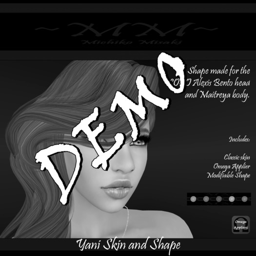 Second Life Marketplace - ~MM~ Michiko Misaki Yani Skin DEMO Bagged