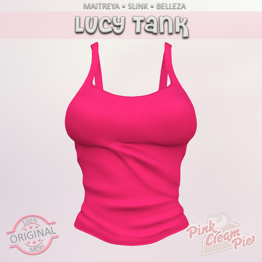 Second Life Marketplace - !PCP :: Lucy Tank [Hot Pink]
