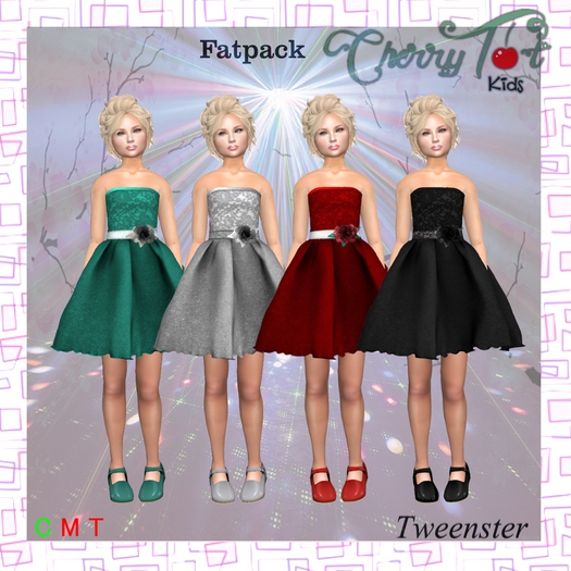Second Life Marketplace - *Cherry Tot* Tweenster Formal Dresses FATPACK