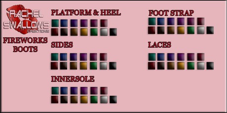 Second Life Marketplace - RSC ~ FIREWORKS BOOTS GEMS