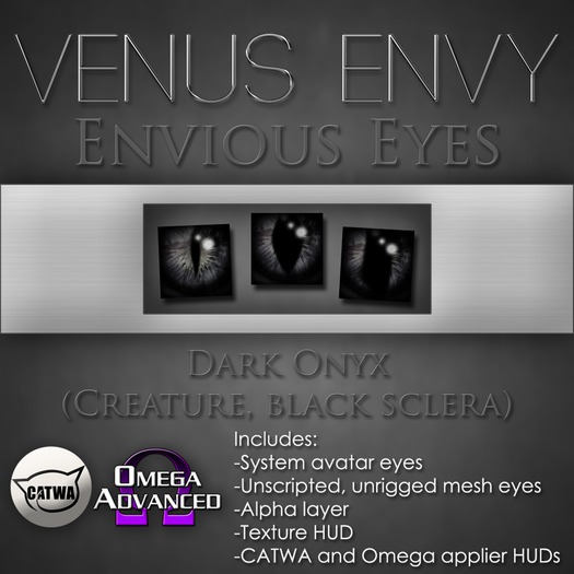 Second Life Marketplace - ~VE~ Onyx Dark Creature Eyes