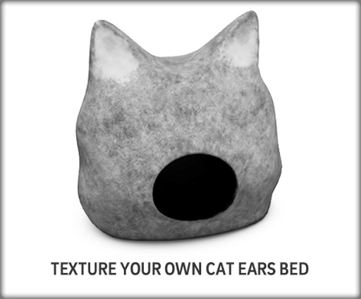 Second Life Marketplace - Zooby Cat Life Texture Kit Cat Ears Bed BOXED