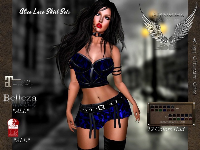Second Life Marketplace Shovelheads Alice Lace Skirt Sets