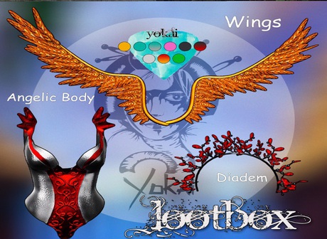 Second Life Marketplace - Yokai - Angel - Angelic Body (bloody) LootBox