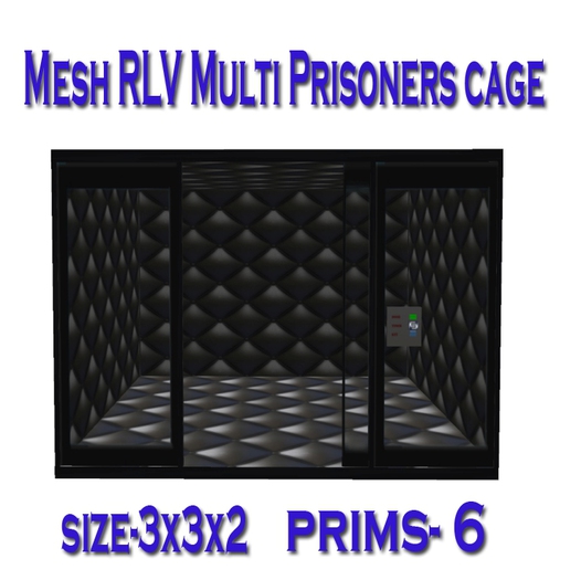 Second Life Marketplace - Black Metal RLV CAGE