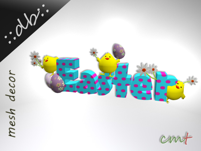 Second Life Marketplace - ::db:: Easter Letter 3D II