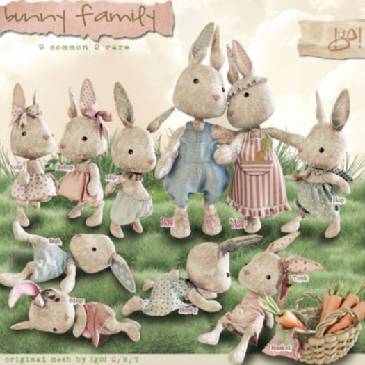Second Life Marketplace - !gO! bunny family - Mom RARE
