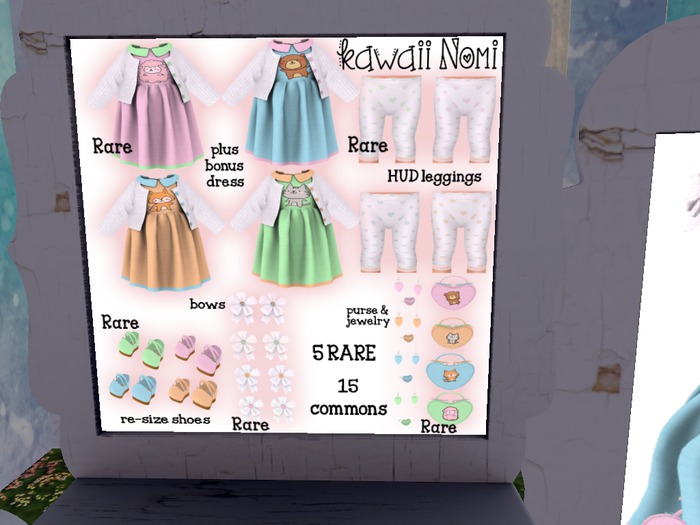 Second Life Marketplace - 'Spunky-Doodle Kawaii Nomi Cat Bows