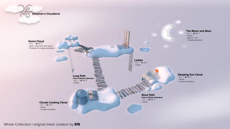 Second Life Marketplace - 8f8 - Dreamer's Cloudland Collection
