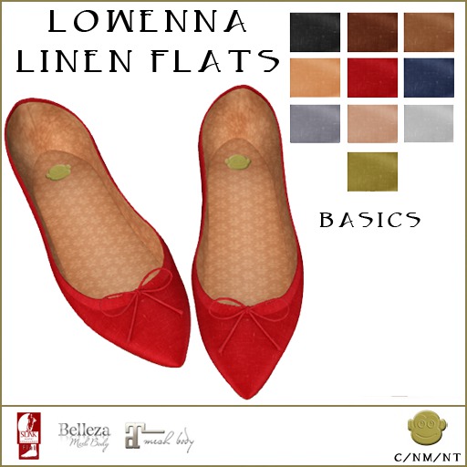 Second Life Marketplace - BM Lowenna Linen Flats Basics