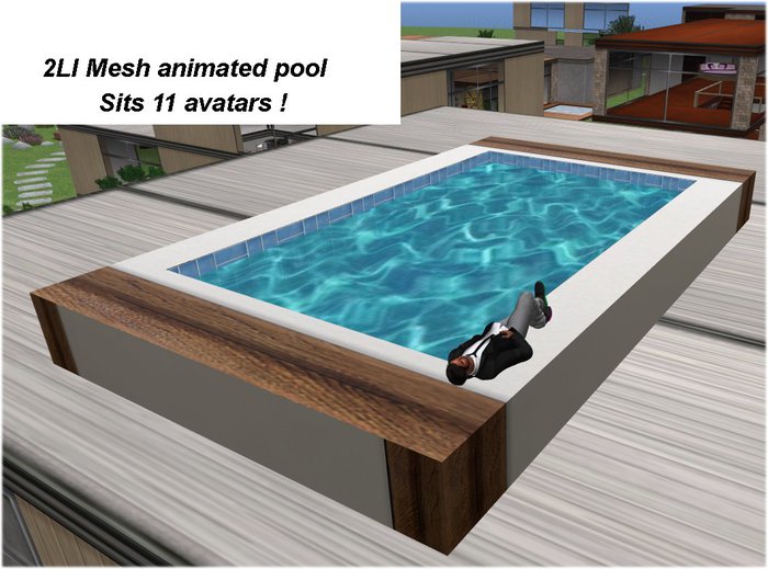 Second Life Marketplace - swimming pool - multi avatar - sits 11 ...