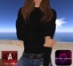 Second Life Marketplace - Black Sweater: Adam mesh body Applier and ...