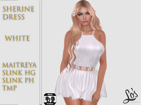 Second Life Marketplace - Lo's Sherine Dress White** (ADD ME)