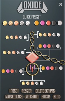 Second Life Marketplace - OXIDE Zuri Headchain - Gold, Silver, Bronze ...