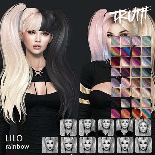 Second Life Marketplace - TRUTH Lilo (Fitted Mesh Hair) - Rainbow