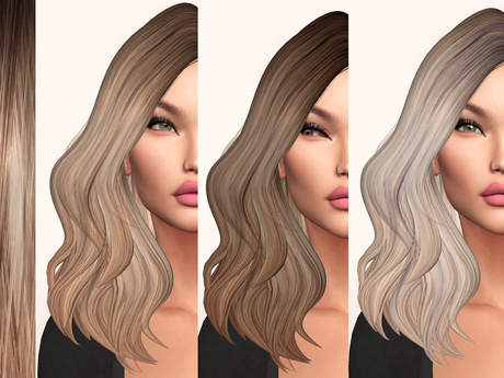 Second Life Marketplace - BALEYAGE HAIR TEXTURES FULL PERM + ALPHA STRANDS