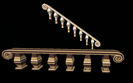 Second Life Marketplace - Sculpted Rail,Sculpted Balusters with Sculpty ...