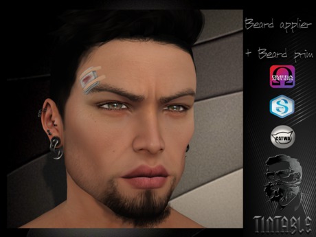Second Life Marketplace - .::CDC Beard 143 Tintable - Catwa //Omega ...