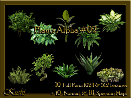 Second Life Marketplace - Plants Alpha 02 Textures