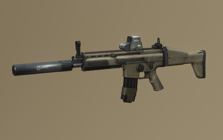 Second Life Marketplace - Scripted FN Scar Supressed with Red Dot Sight ...