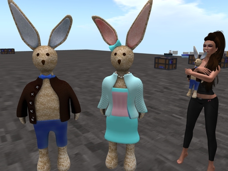 Second Life Marketplace - Mr. & Ms. Rabbit Bunny giver-crate