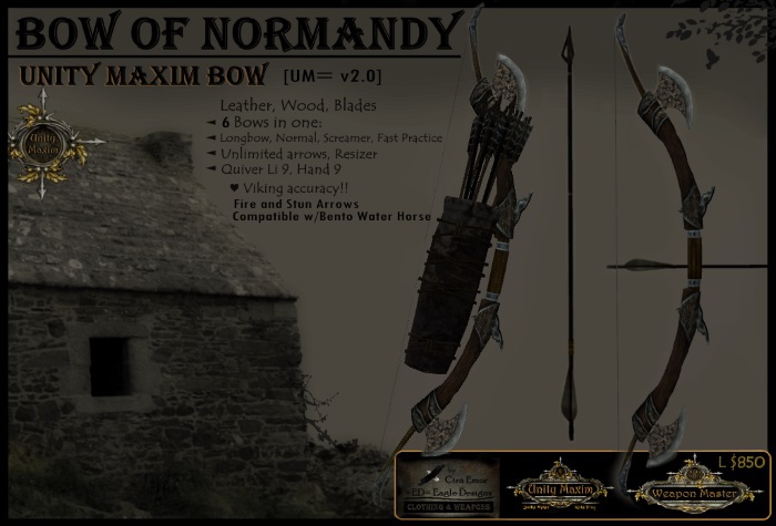 Second Life Marketplace - =ED= BOW OF NORMANDY - (UM= v2.0) - UNITY MAXIM