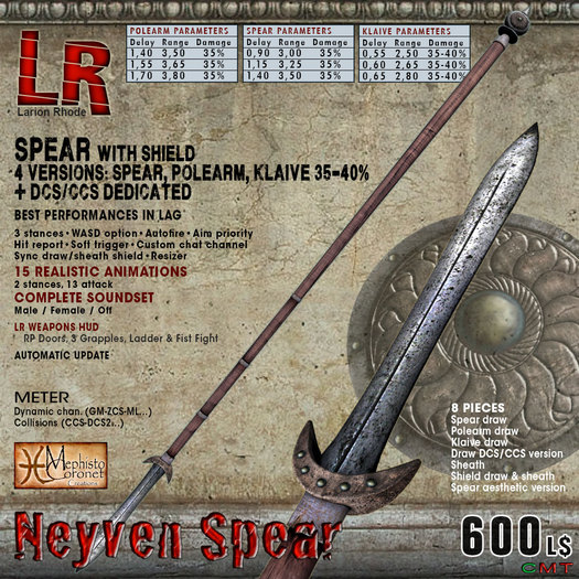 Second Life Marketplace - Neyven Spear (box) - (Spear - Polearm ...