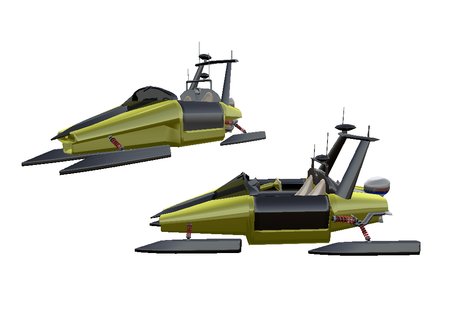 Second Life Marketplace - HYDRO PLANE SPEED BOAT YELLOW 30 PRIM