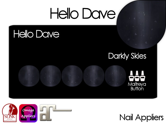 Second Life Marketplace - Hello Dave - Nail Appliers - Darkly Skies