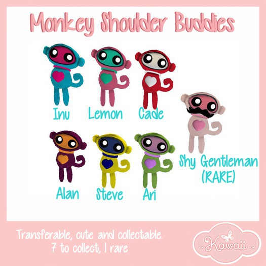 Second Life Marketplace - ~ Kawaii ~ Steve Monkey (Wear)