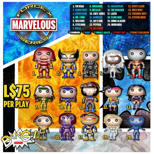 Second Life Marketplace - Bang! Figures - Marvelous Force X #19 - Emma ...