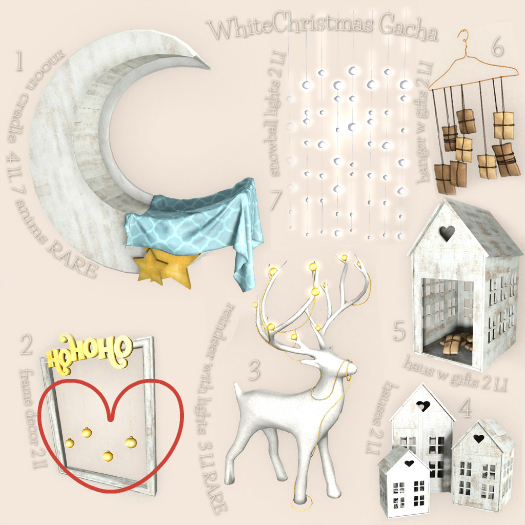 Second Life Marketplace - WhiteChristmas Gacha - frame decor