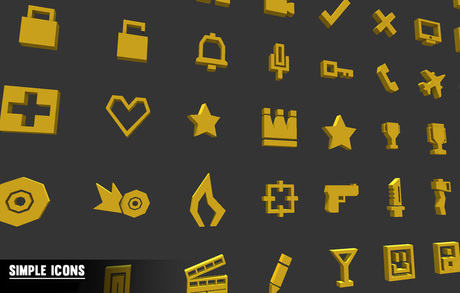 Second Life Marketplace - Icons Pack Mesh Full Perm