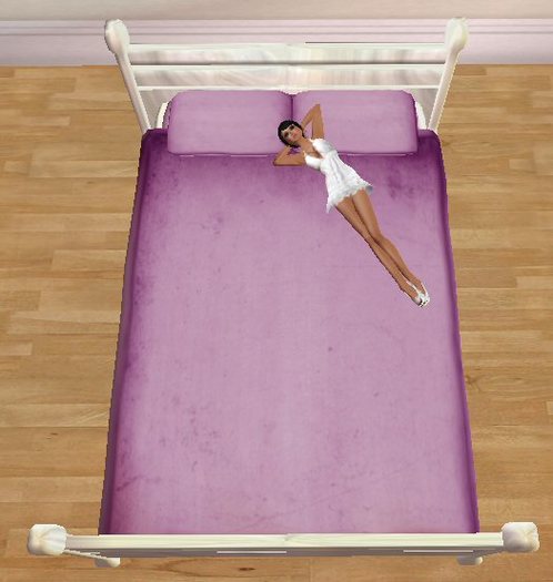 Second Life Marketplace - Cute Fun Pose Bed - Almost Free! - Pink