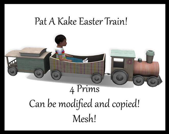 Second Life Marketplace - Pat A Kake Easter Train Train