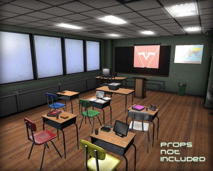 Second Life Marketplace - [P.0.E] - Classroom Skybox
