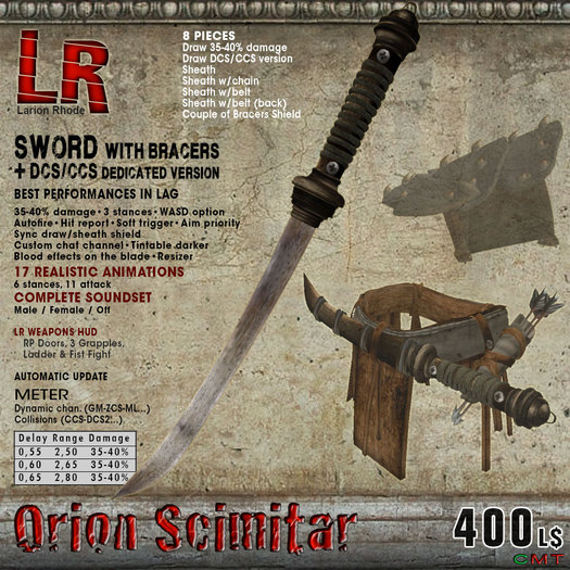 Second Life Marketplace - Orion Scimitar (box) - Sword