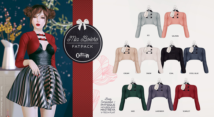 Second Life Marketplace - The Secret Store - Mia Bolero - Maitreya Lara, V-Tech Flatchest, Slink ...