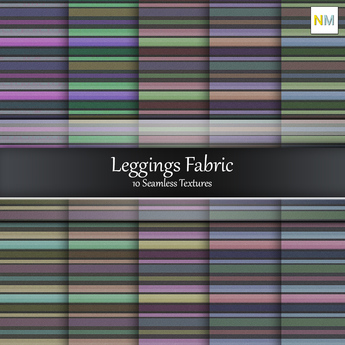 Second Life Marketplace - Leggings 10 Seamless Fabric Textures NM