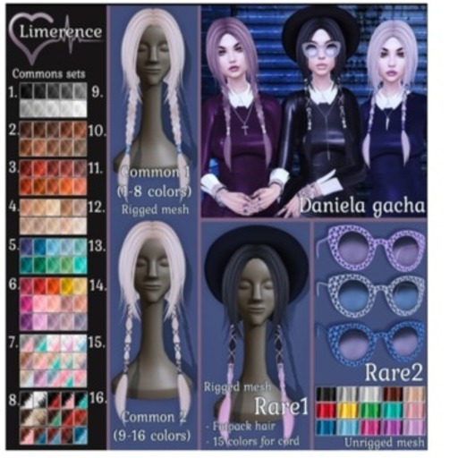 Second Life Marketplace - #2{Limerence} Daniela hair(Common1)-Brown